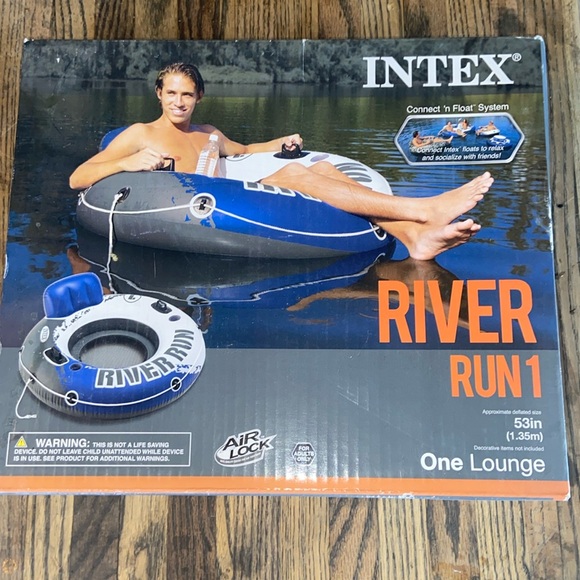 Intex | Other | Intex River Run I Sport Lounge Inflatable Water Float ...
